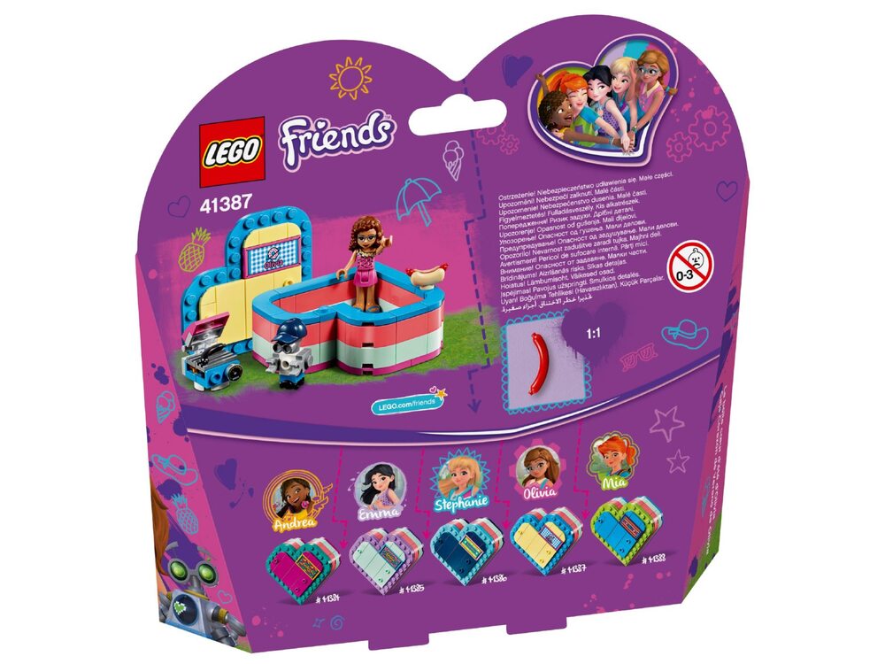 LEGO Friends 41387 Шкатулка-сердечко для Олівії | playzone.com.ua